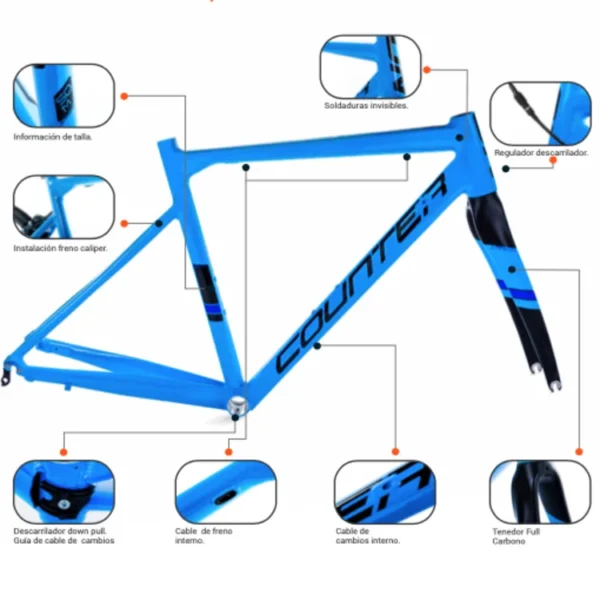 Marco Counter de Ruta Sin Tenedor con Guias – On Trail – Tienda ...